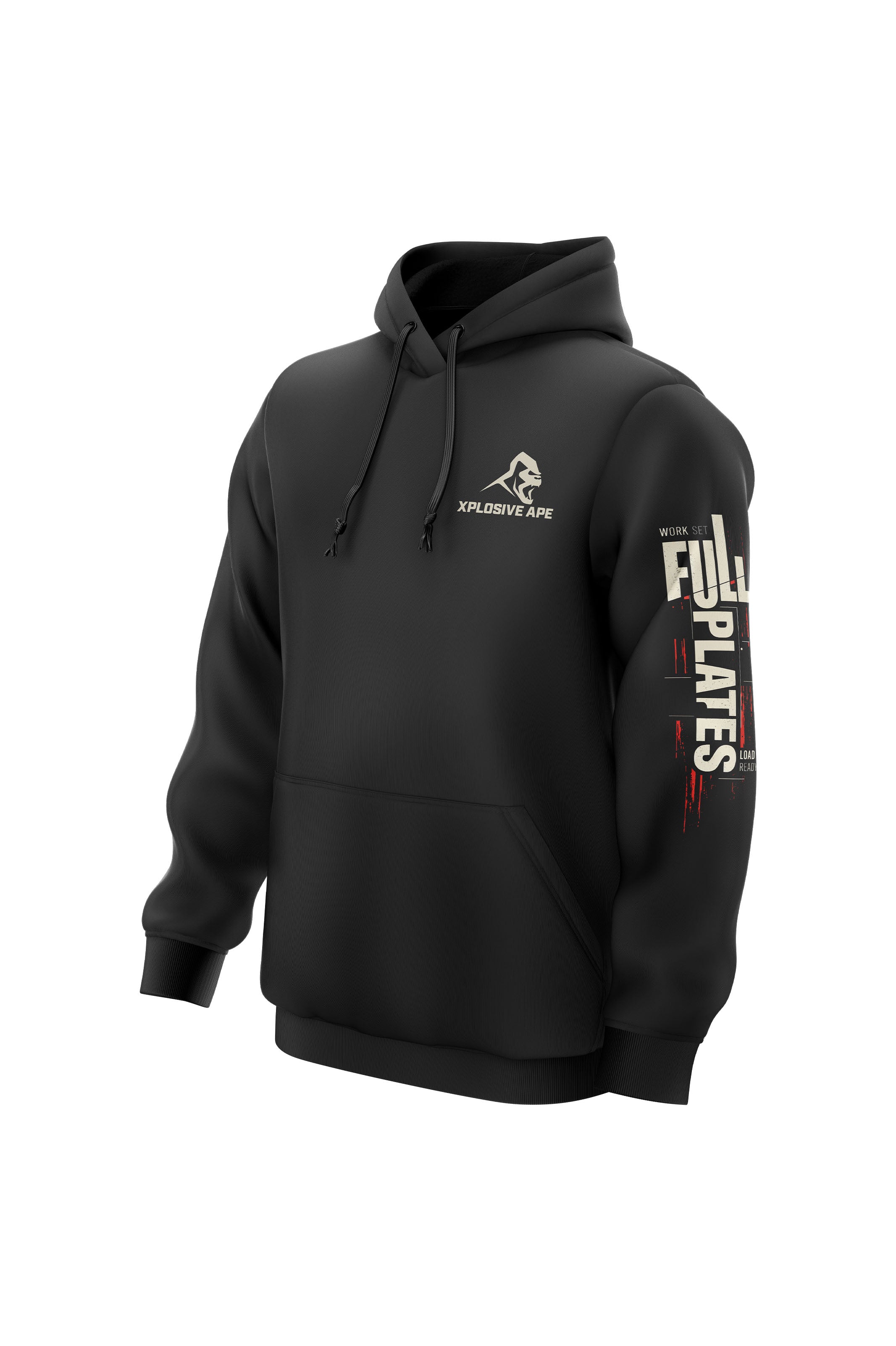 XAPE Full Plates String Hoodie - Black – Xplosive Ape