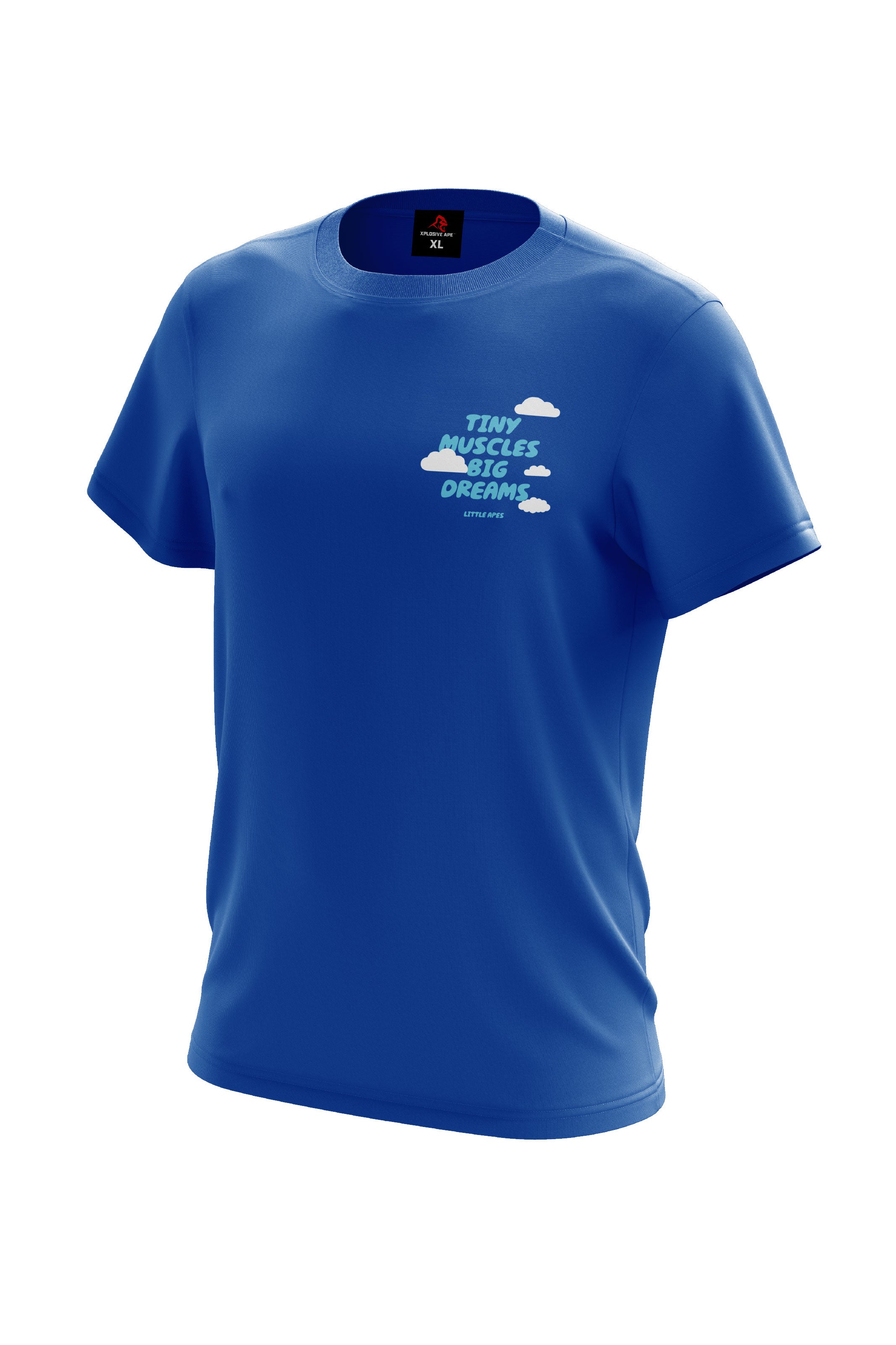 Little Apes Tiny Muscles Big Dreams V2 Tee - Royal Blue – Xplosive Ape